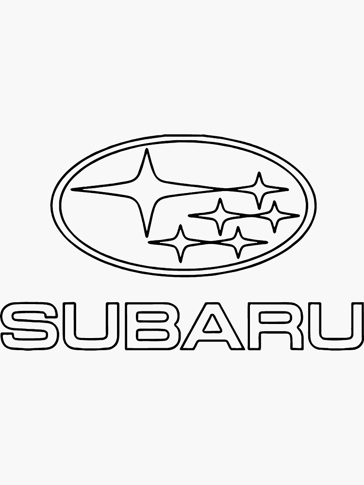 "CAR-SUBARU TRANSPARENT LOGO" Sticker for Sale by Muru501auto | Redbubble