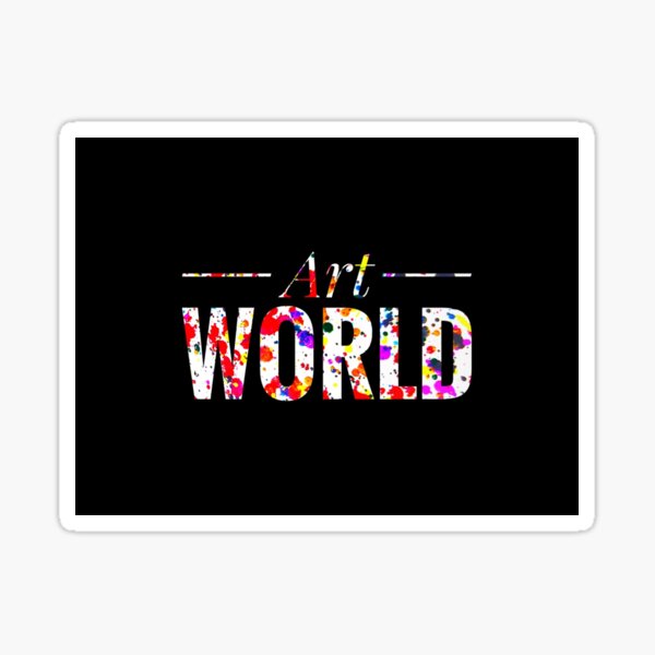 "Art World ( multicolours)" Sticker for Sale by Mara9 | Redbubble