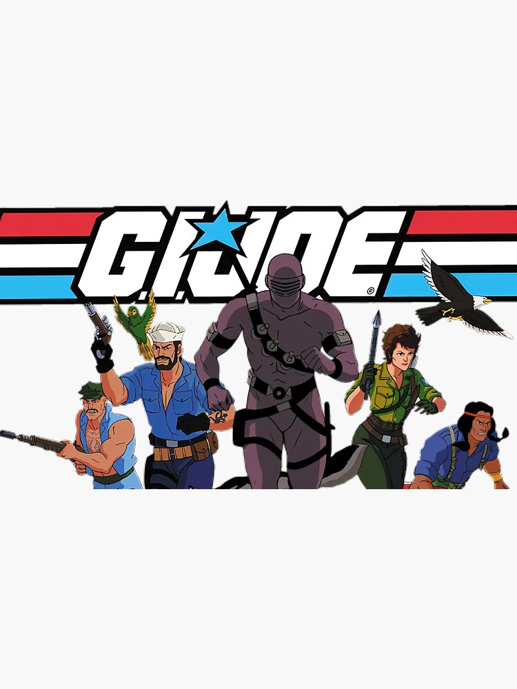 "Gi Joe Cartoon Vintage " Sticker by bert7397 | Redbubble
