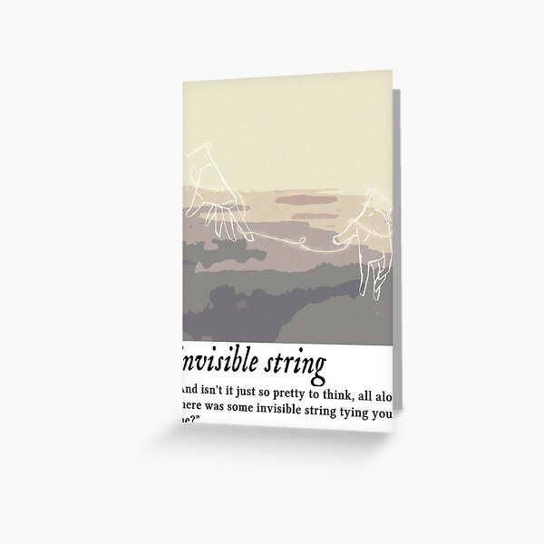 "Invisible string- Taylor Swift " Greeting Card for Sale by sofb200 ...