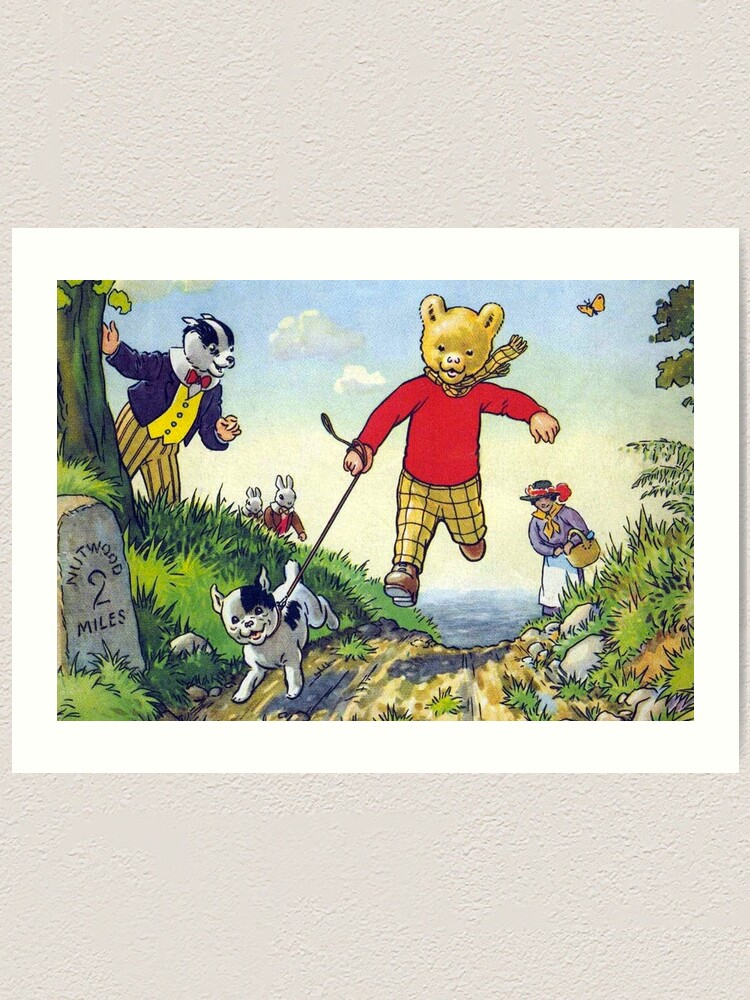 "Rupert bear " Art Print for Sale by Fempreneurs | Redbubble