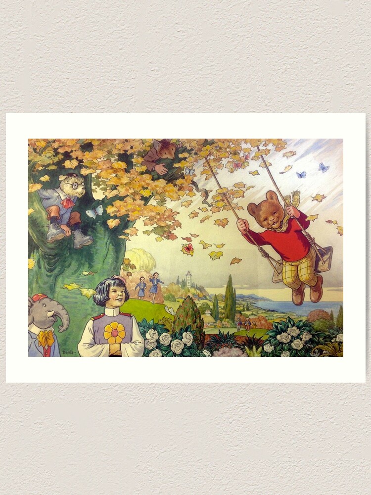 " Rupert bear " Art Print for Sale by Fempreneurs | Redbubble