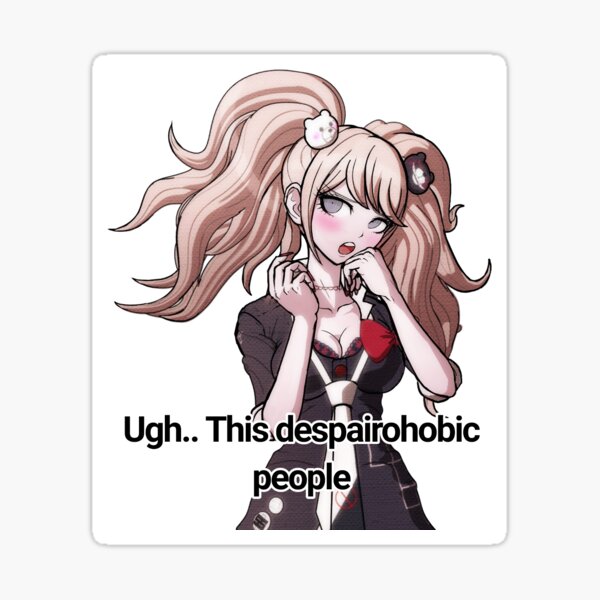 "danganronpa junko enoshima meme" Sticker by Sezuka | Redbubble