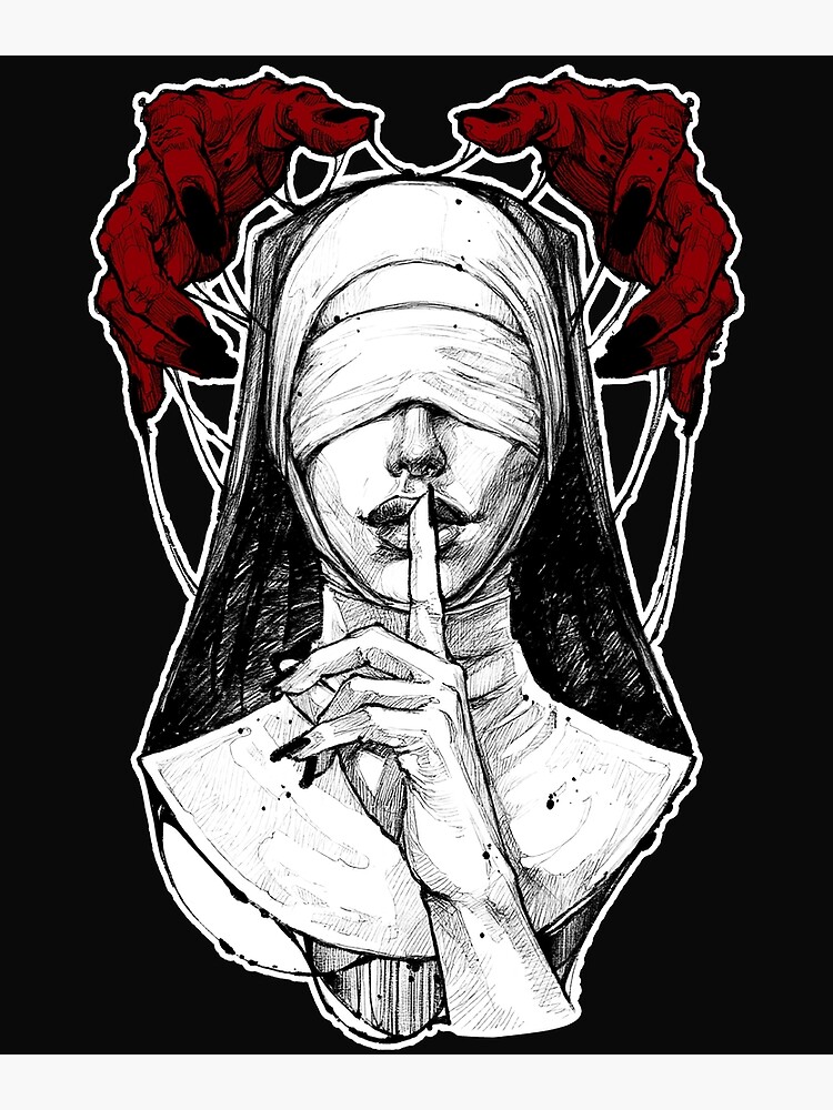 "Satan Nun" Art Print for Sale by Devilfashion | Redbubble