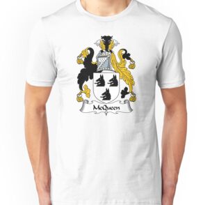 "McQueen Coat of Arms/Family Crest" Throw Pillows by William Martin ...