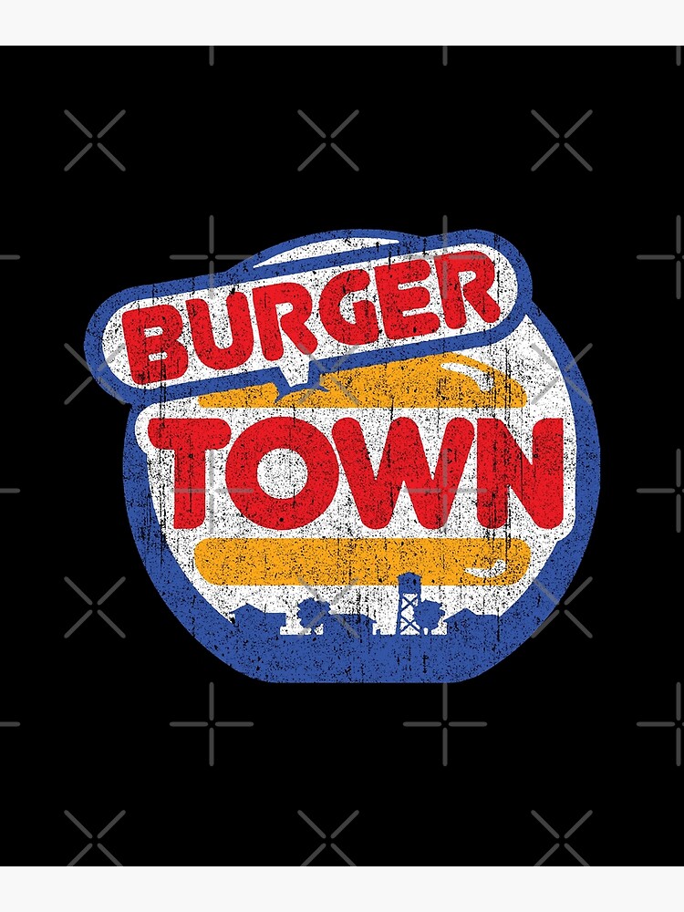 "Burger Town" Poster for Sale by huckblade | Redbubble