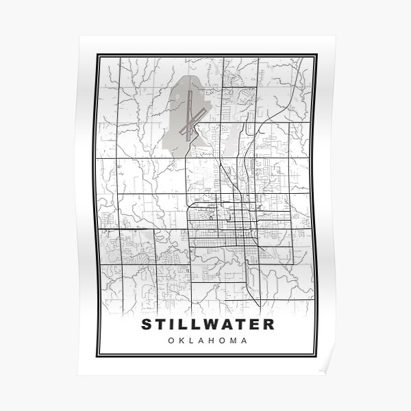 "Stillwater Map" Poster for Sale by sibudas | Redbubble