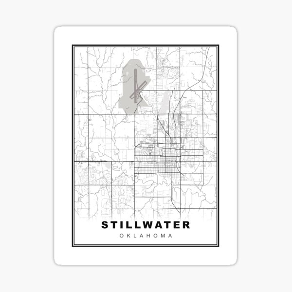 "Stillwater Map" Sticker for Sale by sibudas | Redbubble
