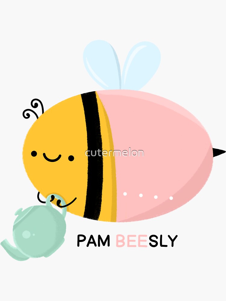 "The Office Pam BEEsly" Sticker by cutermelon | Redbubble