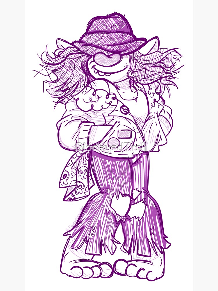 "Riff" Sticker by BlooeyedTroll | Redbubble