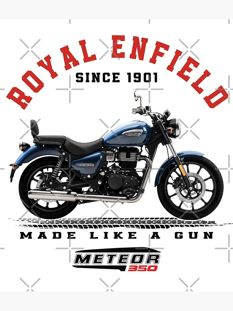 The Royal Enfield METEOR 350 Premium Matte Vertical Poster