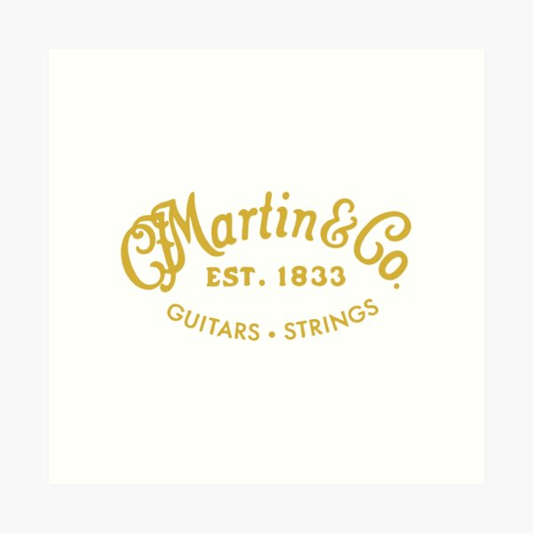 "Martin Guitars New Logo" Art Print for Sale by florencallan | Redbubble