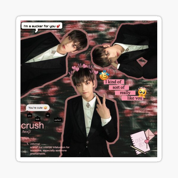 "K-pop crush" Sticker by promise21 | Redbubble