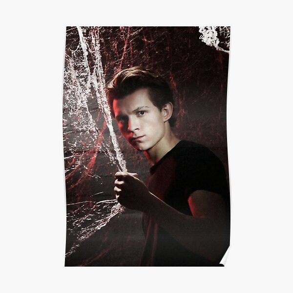 "Tom Holland hält das Netz" Poster von amsphillips | Redbubble