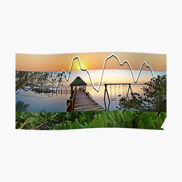 "Lake Bacalar BSL Wave" Poster by AIMSTA | Redbubble