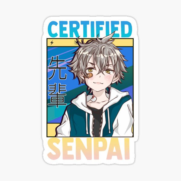 "Certified Senpai Anime Aesthetic Japanese Manga" Sticker by ...