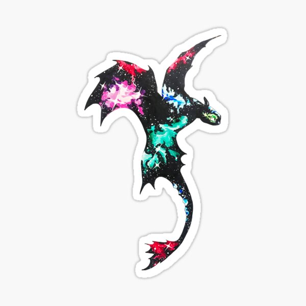 "Galaxy Toothless " Sticker for Sale by bcpau19 | Redbubble