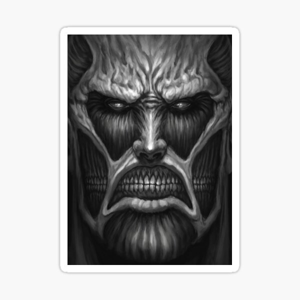 "Colossal Titan" Sticker for Sale by EdwinSablayaArt | Redbubble