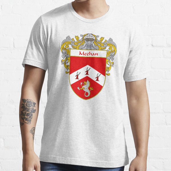 "Meehan Coat of Arms/Family Crest" T-shirt for Sale by IrishArms ...