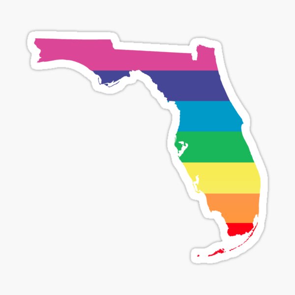 "rainbow florida" Sticker by chromatosis | Redbubble