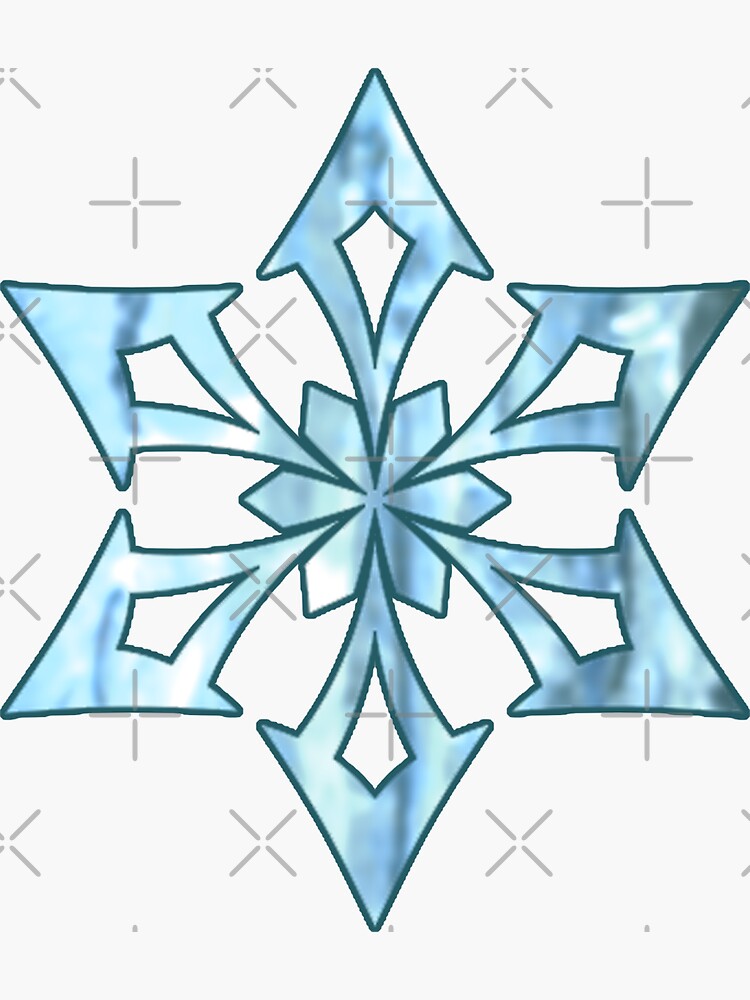"Genshin Impact Cryo Element (No text)" Sticker for Sale by BBMarioni ...