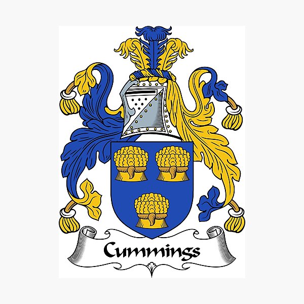 "Cummings Coat of Arms / Cummings Family Crest" Photographic Print for ...