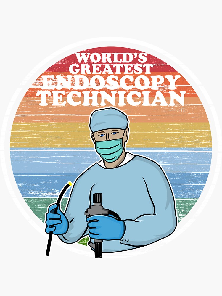 "World's Greatest Endoscopy Technician Retro" Sticker for Sale by Dan66 ...