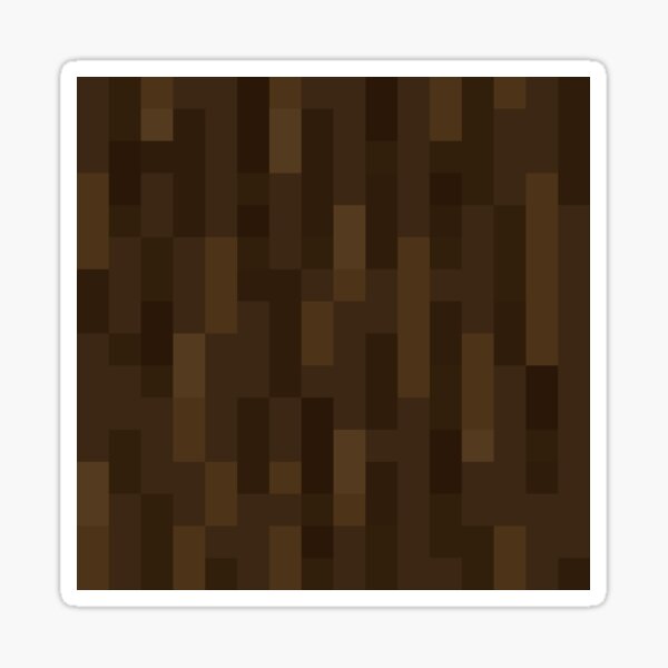 "Spruce Log" Sticker for Sale by mcblockpillow | Redbubble