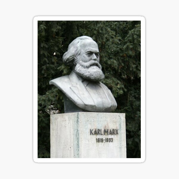 "Karl Marx" Sticker by niceaesthetics | Redbubble