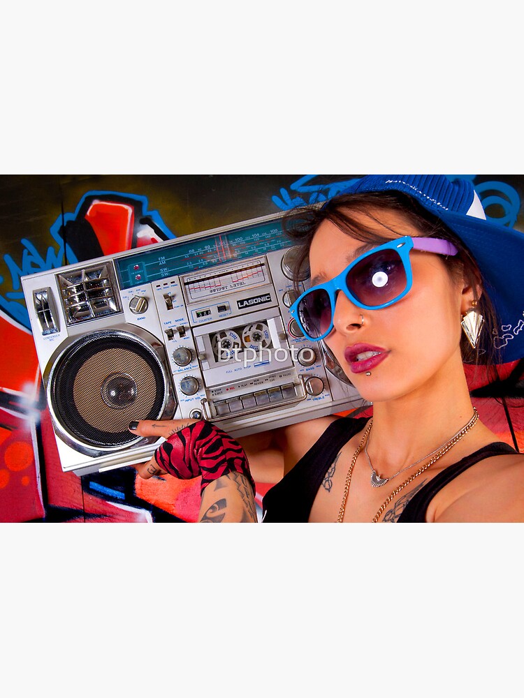 "Boombox Girl" Poster for Sale by btphoto | Redbubble