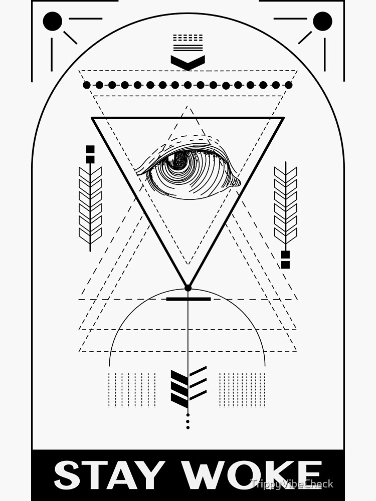 "STAY WOKE - Vector Design - Third Eye" Sticker for Sale by ...