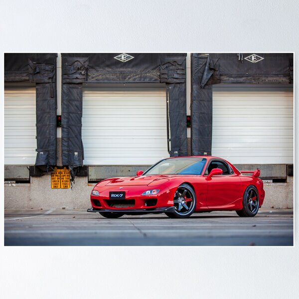 "Mazda RX7" Poster for Sale by timscribbles | Redbubble