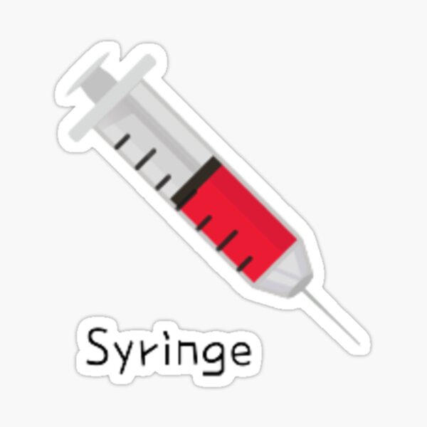 "Syringe" Sticker for Sale by Y-Sipi | Redbubble