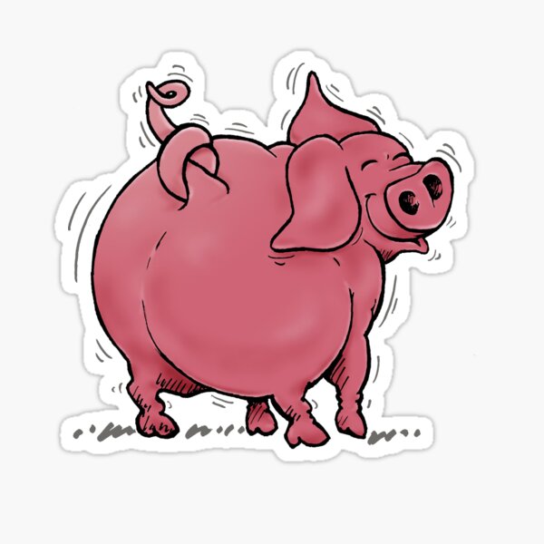 "Pig Knot" Sticker by thersant | Redbubble