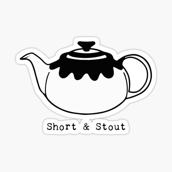 "Short & Stout" Sticker by acquireaquire | Redbubble