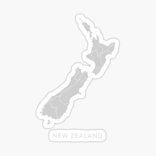 "Map of New Zealand" Sticker for Sale by By-Danni-Marie | Redbubble