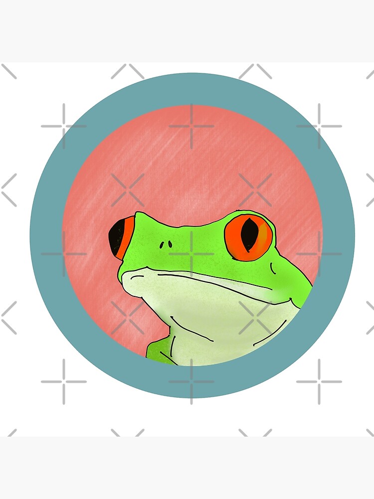 "Nonchalant Frog" Poster for Sale by rimianika | Redbubble