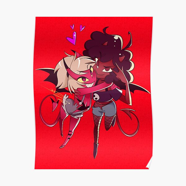 "Helluva Boss Coco, Apple" Poster by Luckychan34 | Redbubble