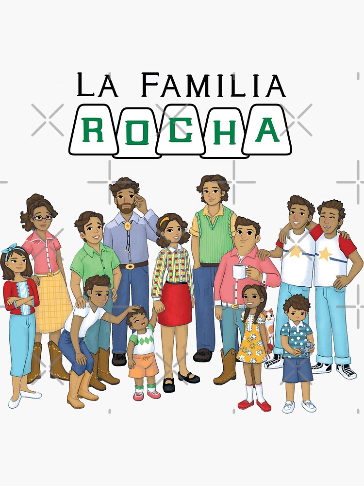 "La Familia Rocha" Sticker by RolaLanguages | Redbubble