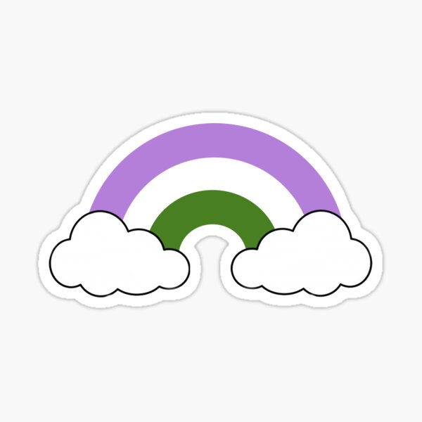 "Genderqueer Pride" Sticker by Itzmiri | Redbubble