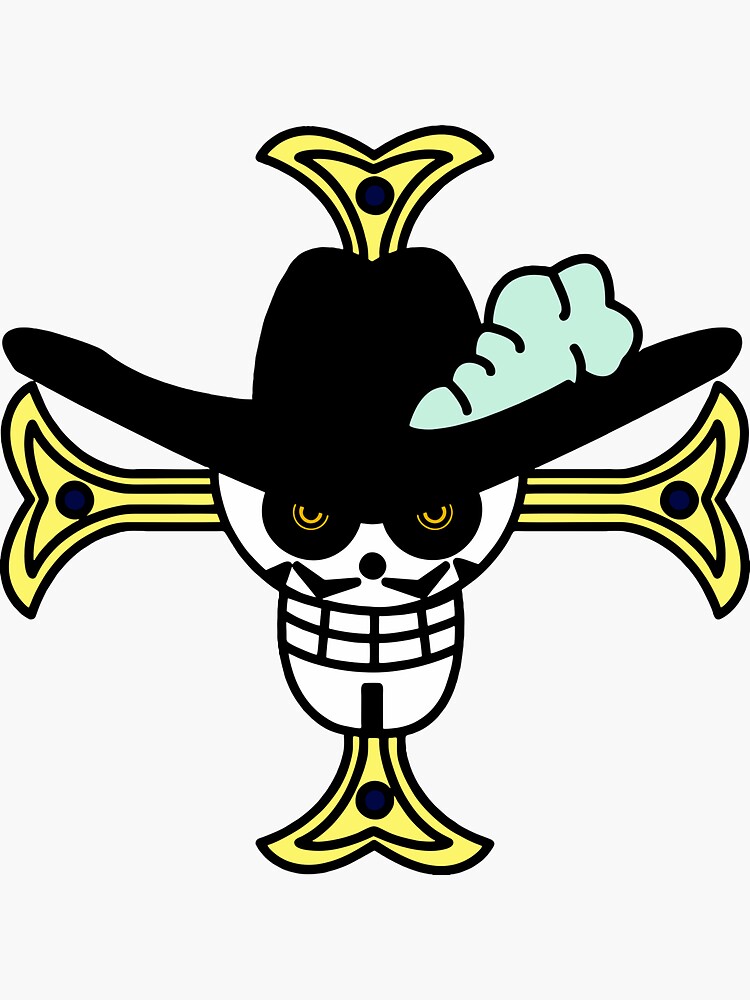 "Dracule Mihawk logo" Sticker for Sale by dandrehamill | Redbubble