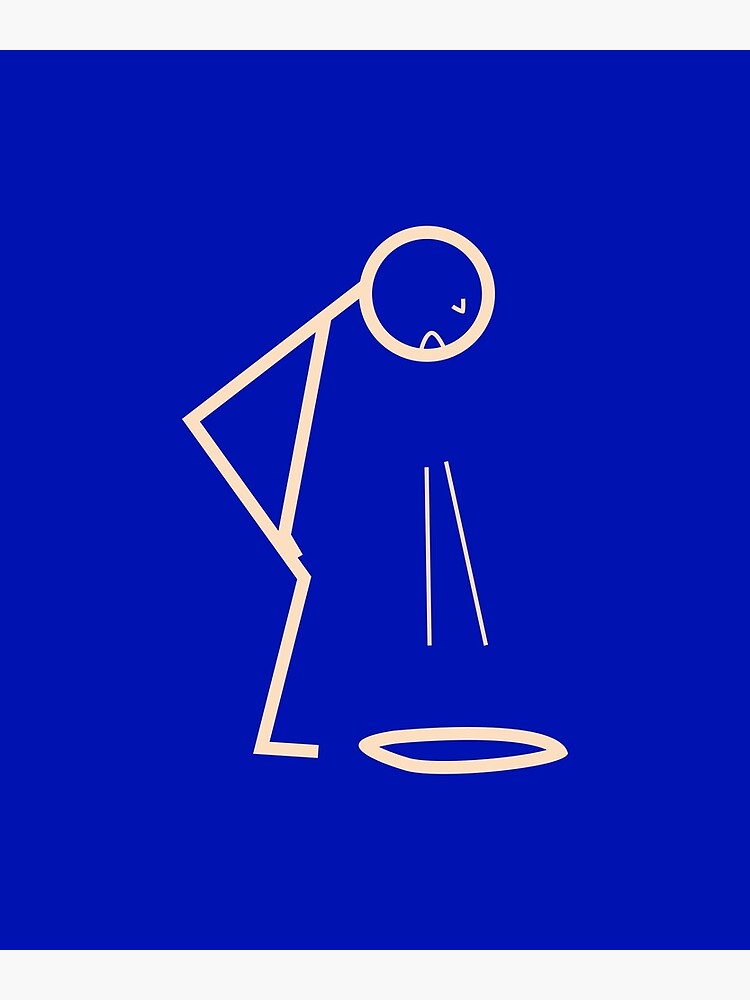 Póster «Stickman enfermo» de Odd-Spot | Redbubble
