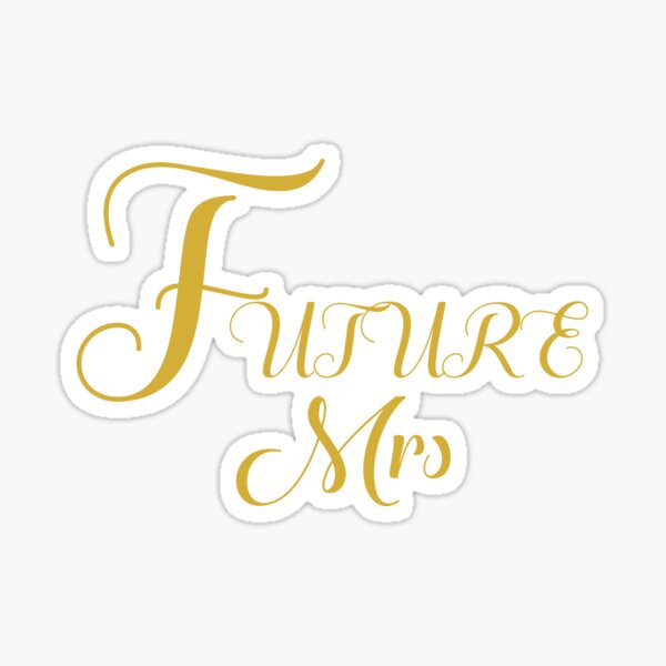 "HEN PARTY HEN NIGHT FUTURE MRS" Sticker by kawrdesigns | Redbubble