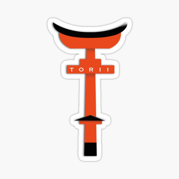 "Torii logo" Sticker for Sale by Kelombo | Redbubble