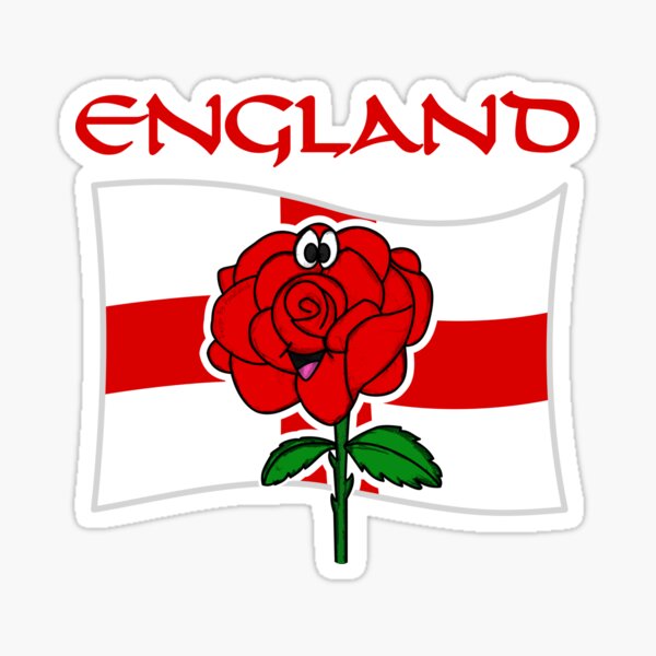 "St. George's Day Rose England English Flag" Sticker for Sale by ...