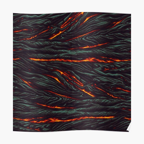 "Magma Wall " Poster by pixelsavant | Redbubble