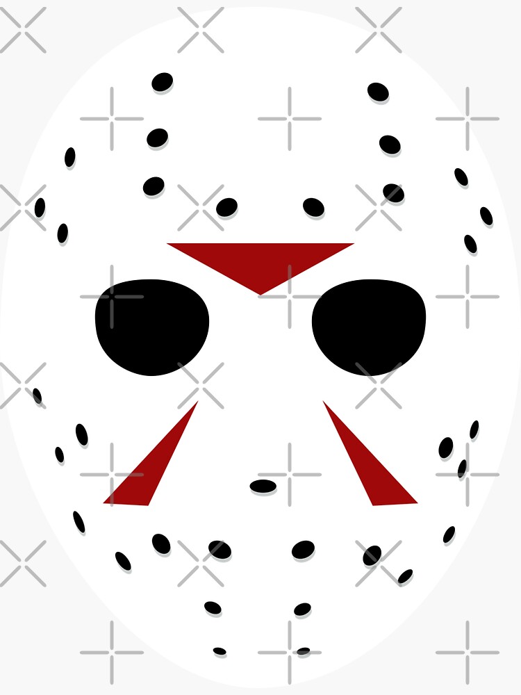 "Jason Mask" Sticker for Sale by hollie13 | Redbubble