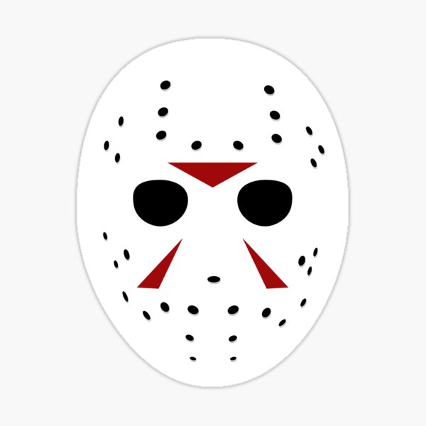 "Jason Mask" Sticker for Sale by hollie13 | Redbubble