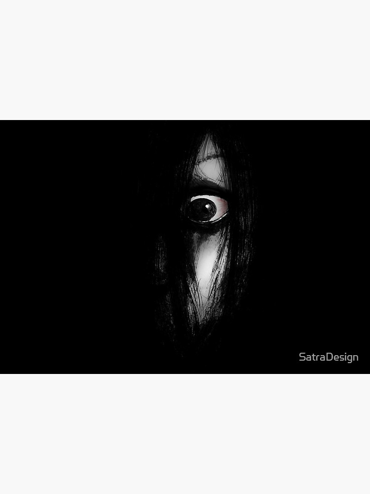 "The Grudge Sketch" Mask for Sale by SatraDesign | Redbubble