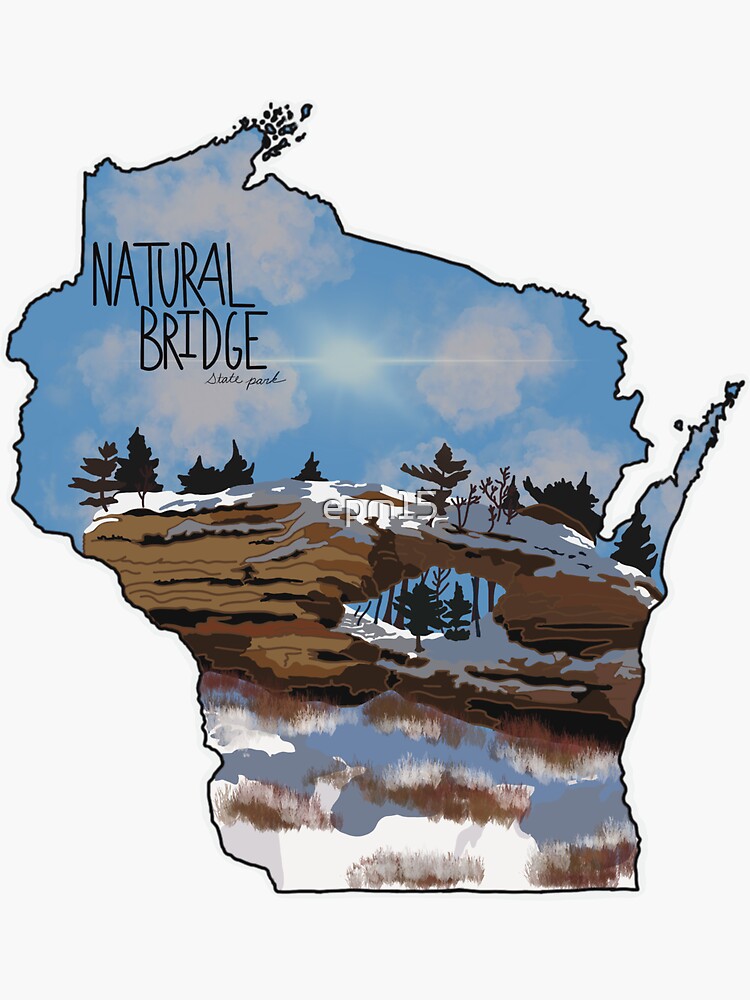 "Natural Bridge State Park " Sticker for Sale by epm15 | Redbubble
